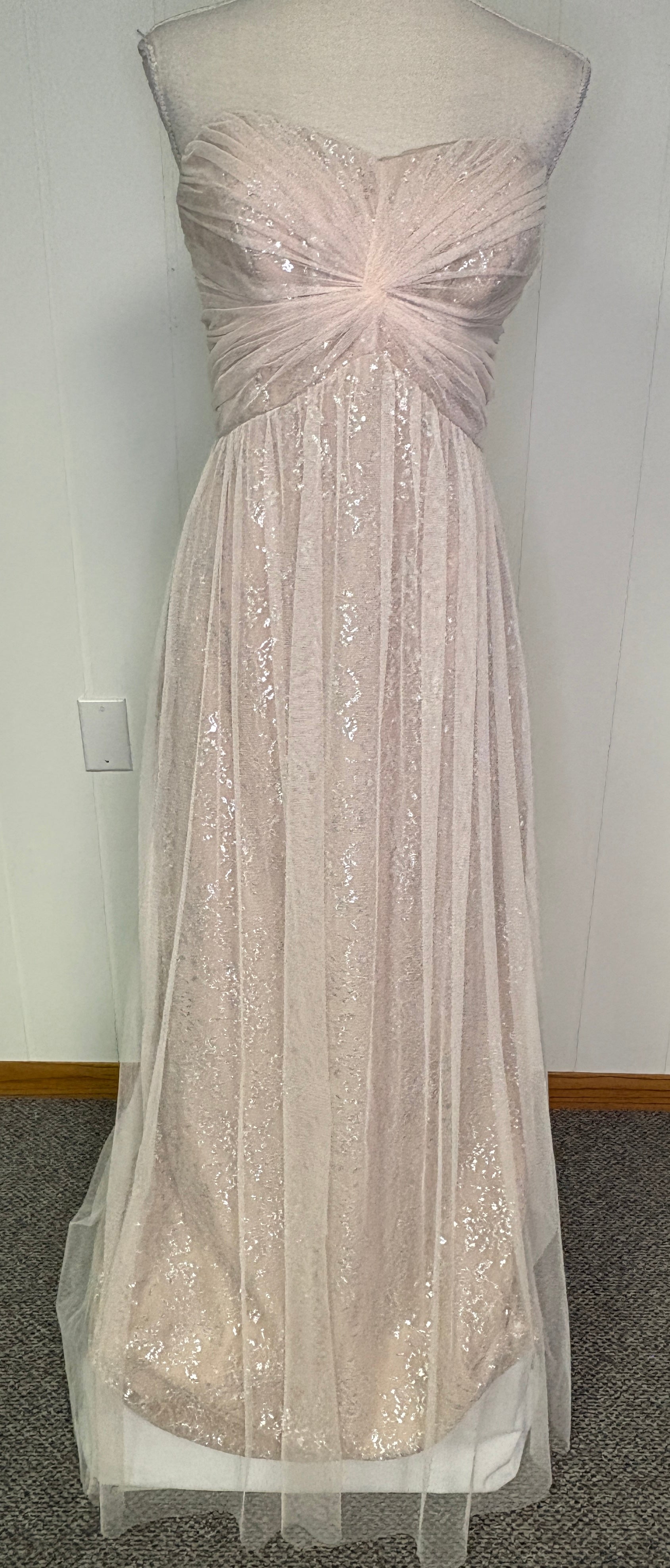 Formal Dress Mesh Overlay Strapless – Primrose dbq